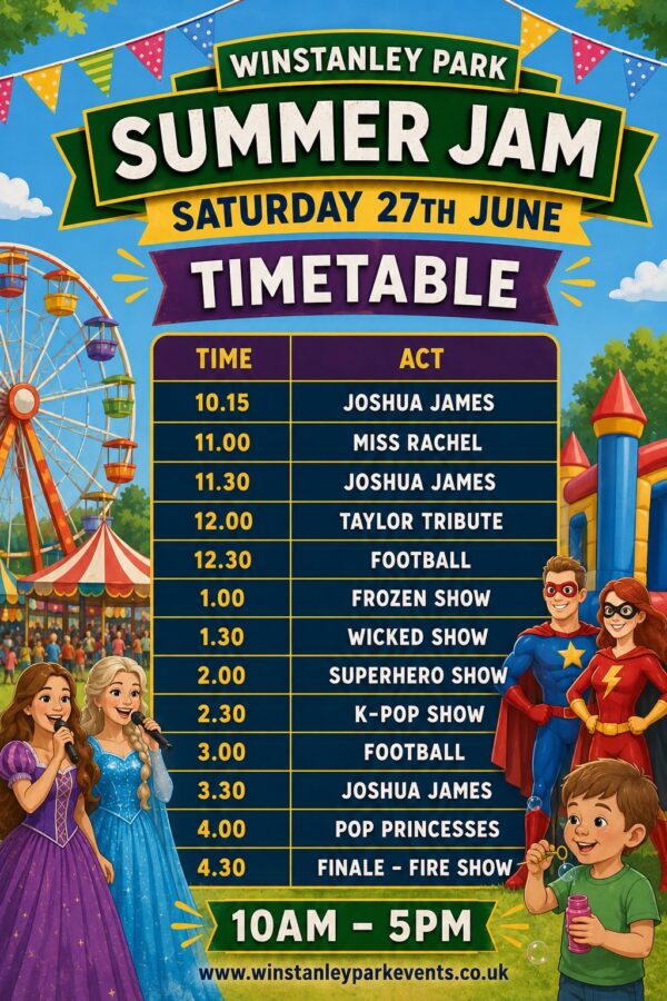 Summer Jam – The ULTIMATE Family Weekend - Winstanley Park Events